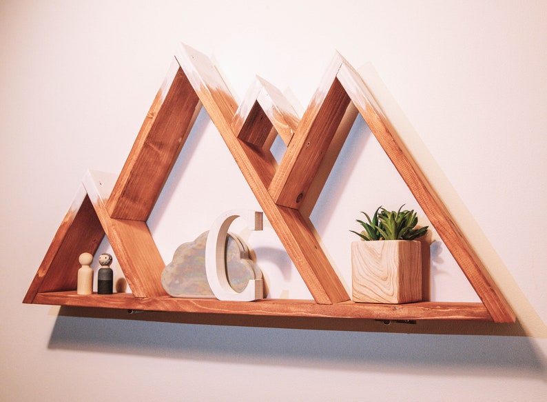 Large Mountain Shelf Handmade Recycled Pallet Wood - Etsy