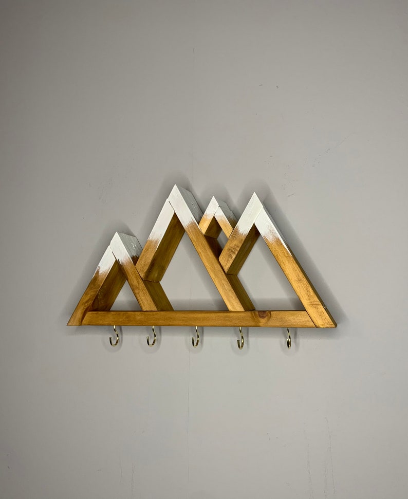 Mountain Key Holder Handmade Recycled Pallet Wood - Etsy