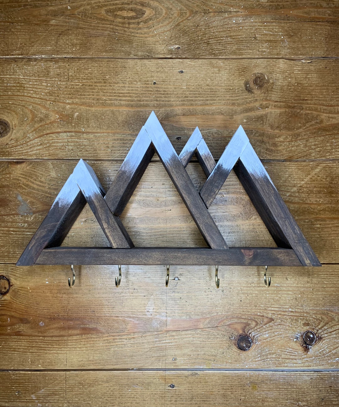 Mountain Key Holder Handmade Recycled Pallet Wood - Etsy