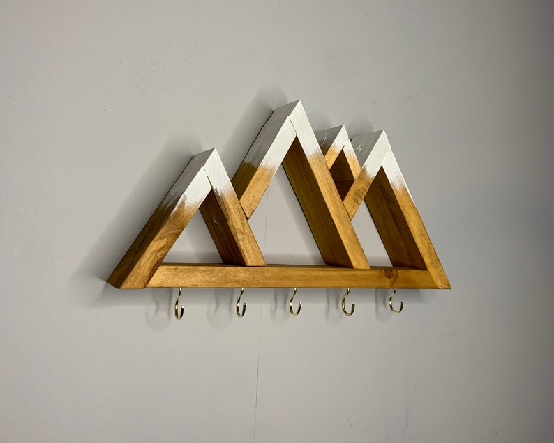 Mountain Key Holder Handmade Recycled Pallet Wood - Etsy