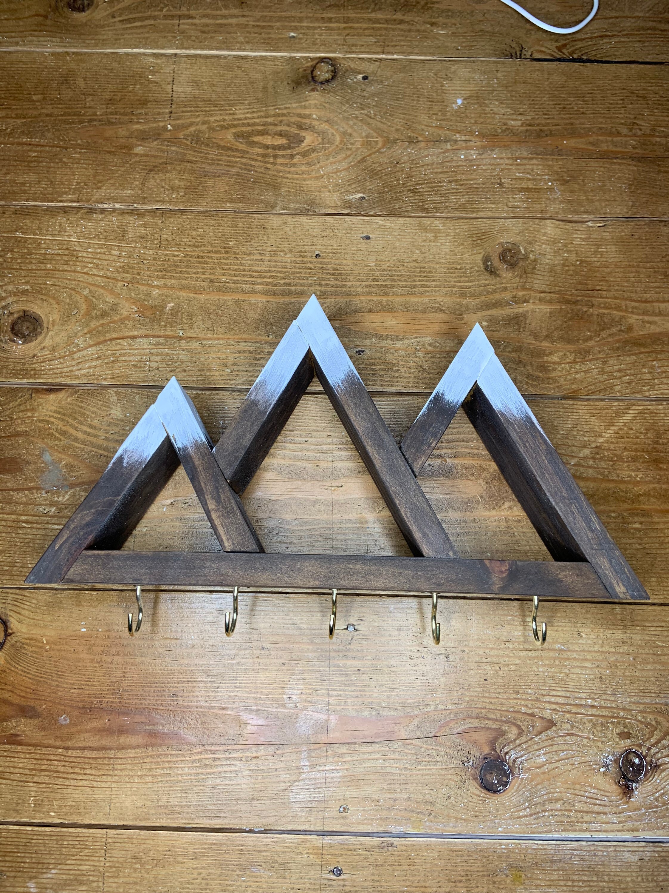 Mountain Key Holder Handmade Recycled Pallet Wood | Etsy