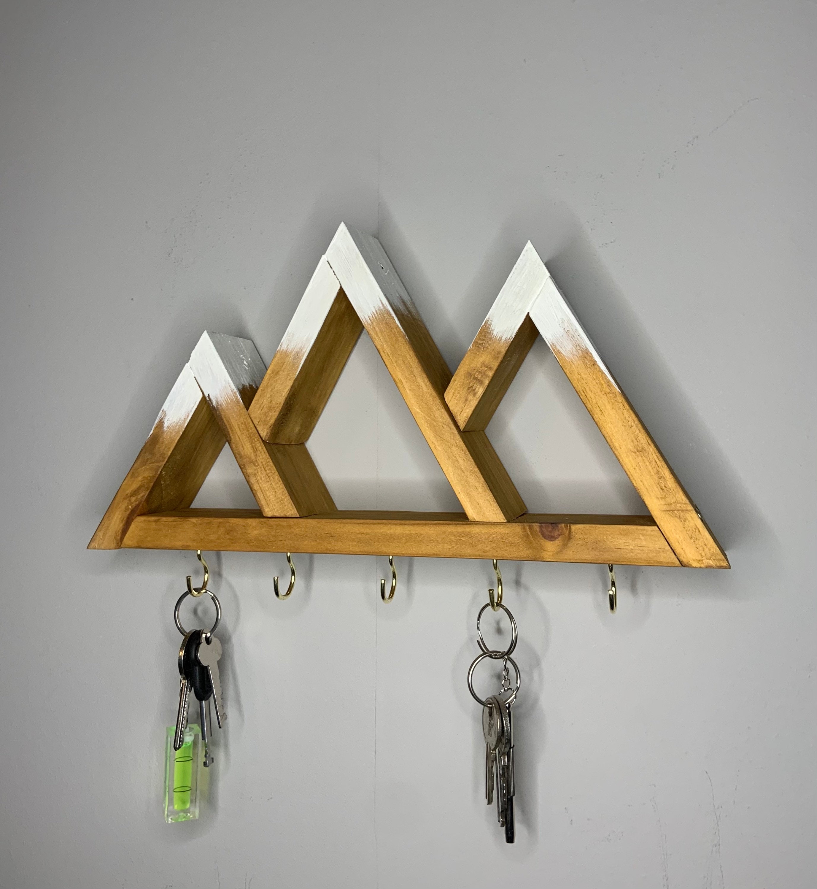 Mountain Key Holder Handmade Recycled Pallet Wood | Etsy