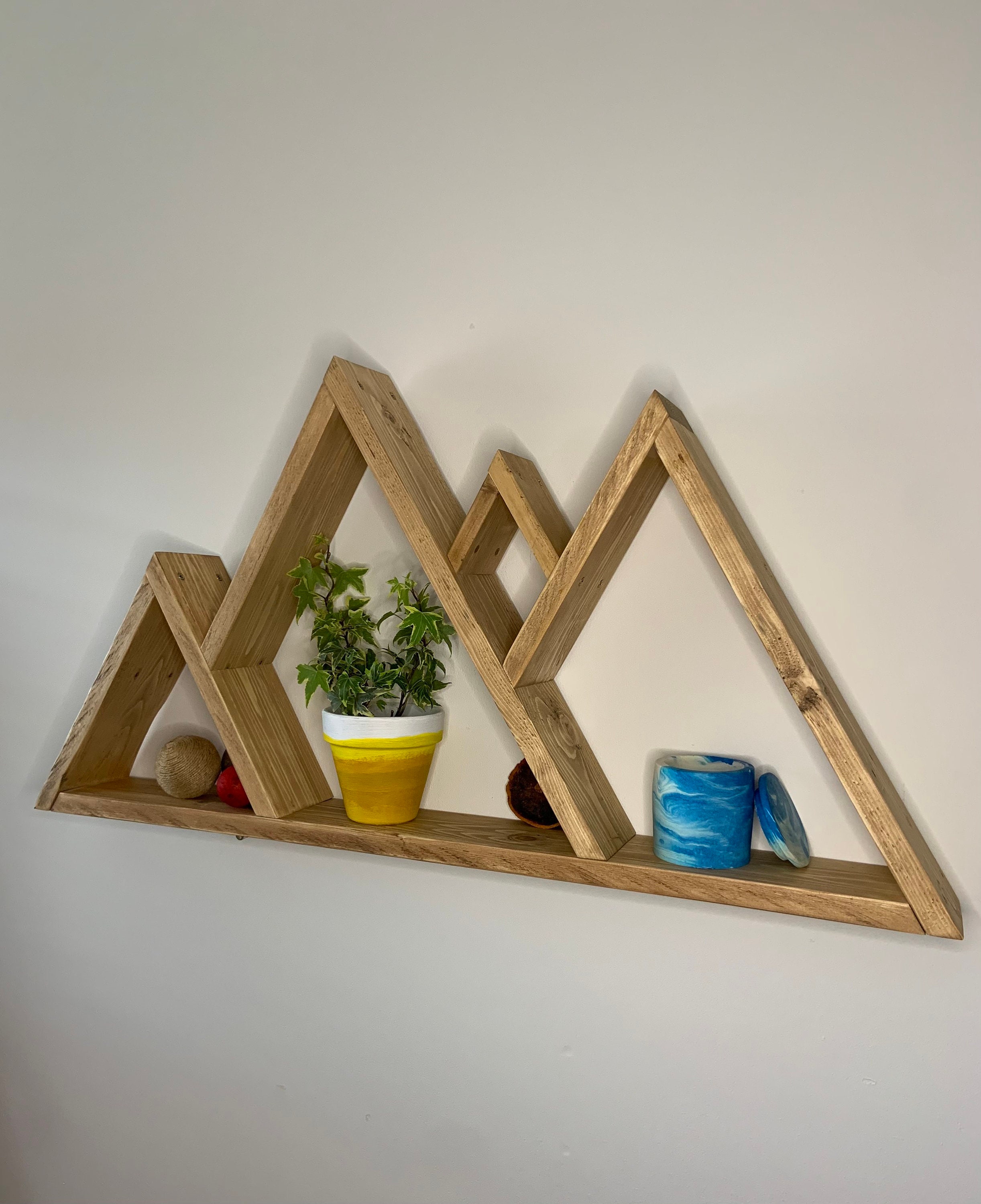 XL Mountain Shelf Handmade Recycled Pallet Wood | Etsy