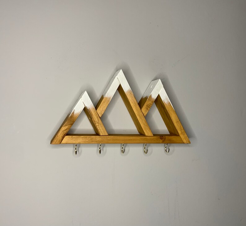 Mountain Key Holder Handmade Recycled Pallet Wood | Etsy