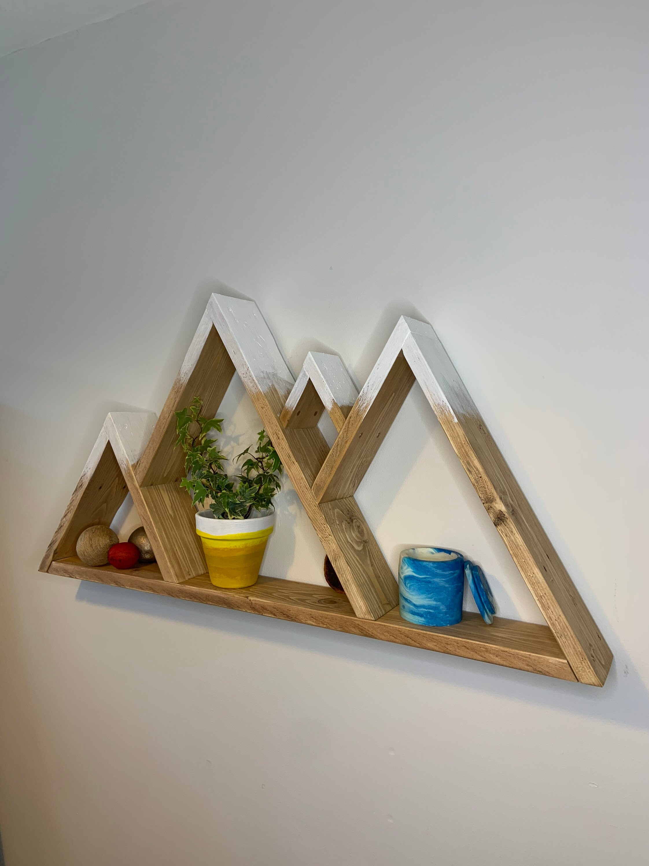 XL Mountain Shelf Handmade Recycled Pallet Wood | Etsy