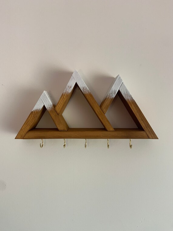 Mountain Key Holder Handmade Recycled Pallet Wood | Etsy