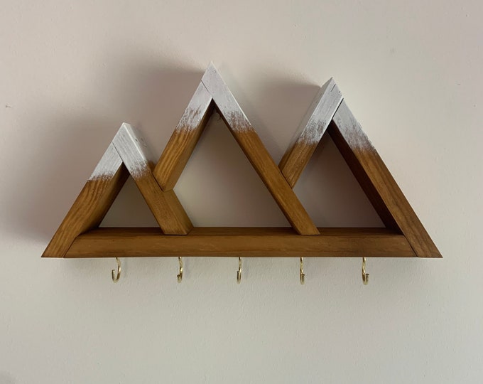 Mountain Key Holder Handmade Recycled Pallet Wood - Etsy