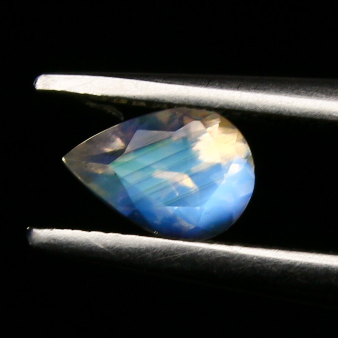 Natural Multi Fire Rainbow Moonstone 0.34 Carat 5.7x4 MM Pear Shape ...