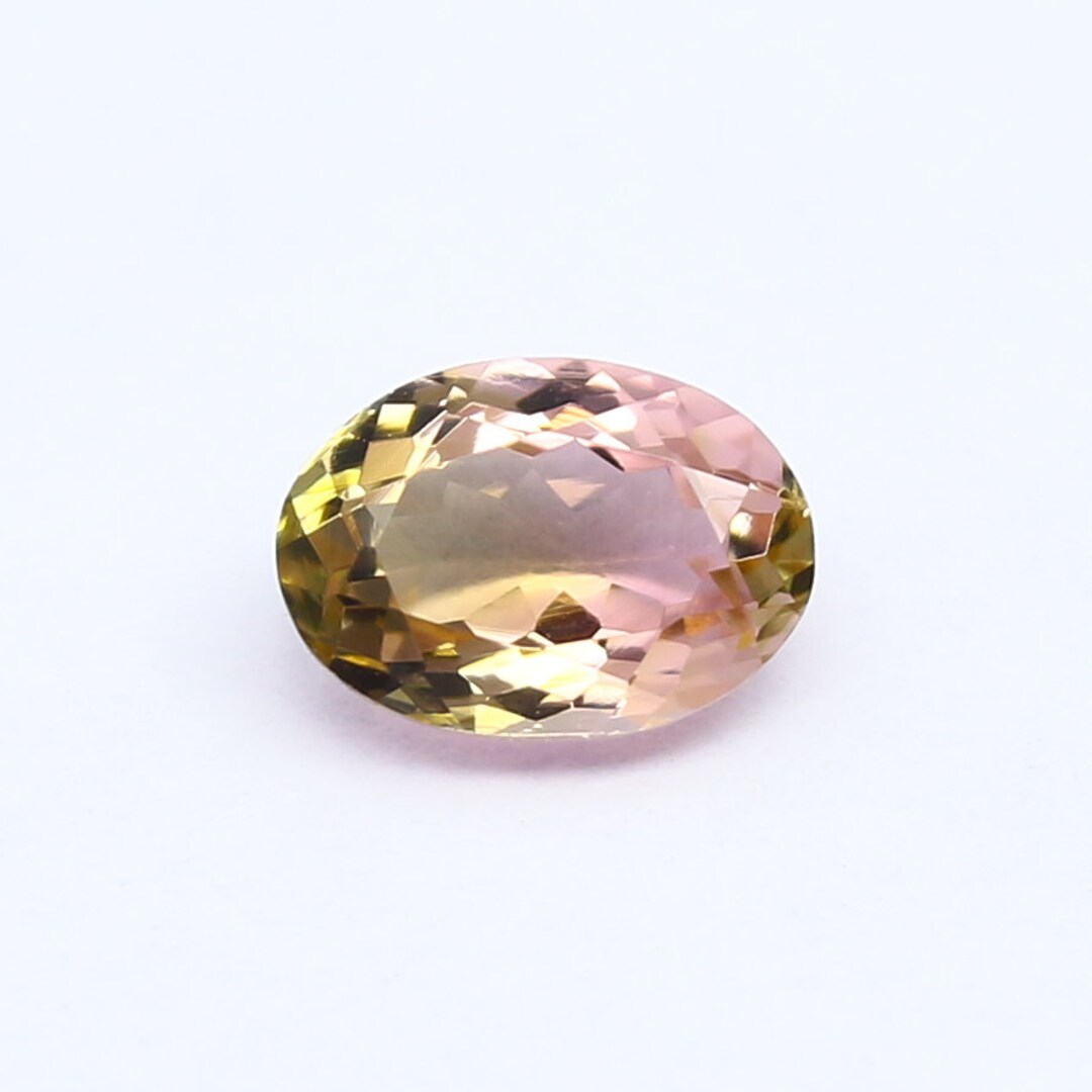 Buy Natural Bi-color Tourmaline 0.76 Carat 7x5 MM Oval Shape Online in ...