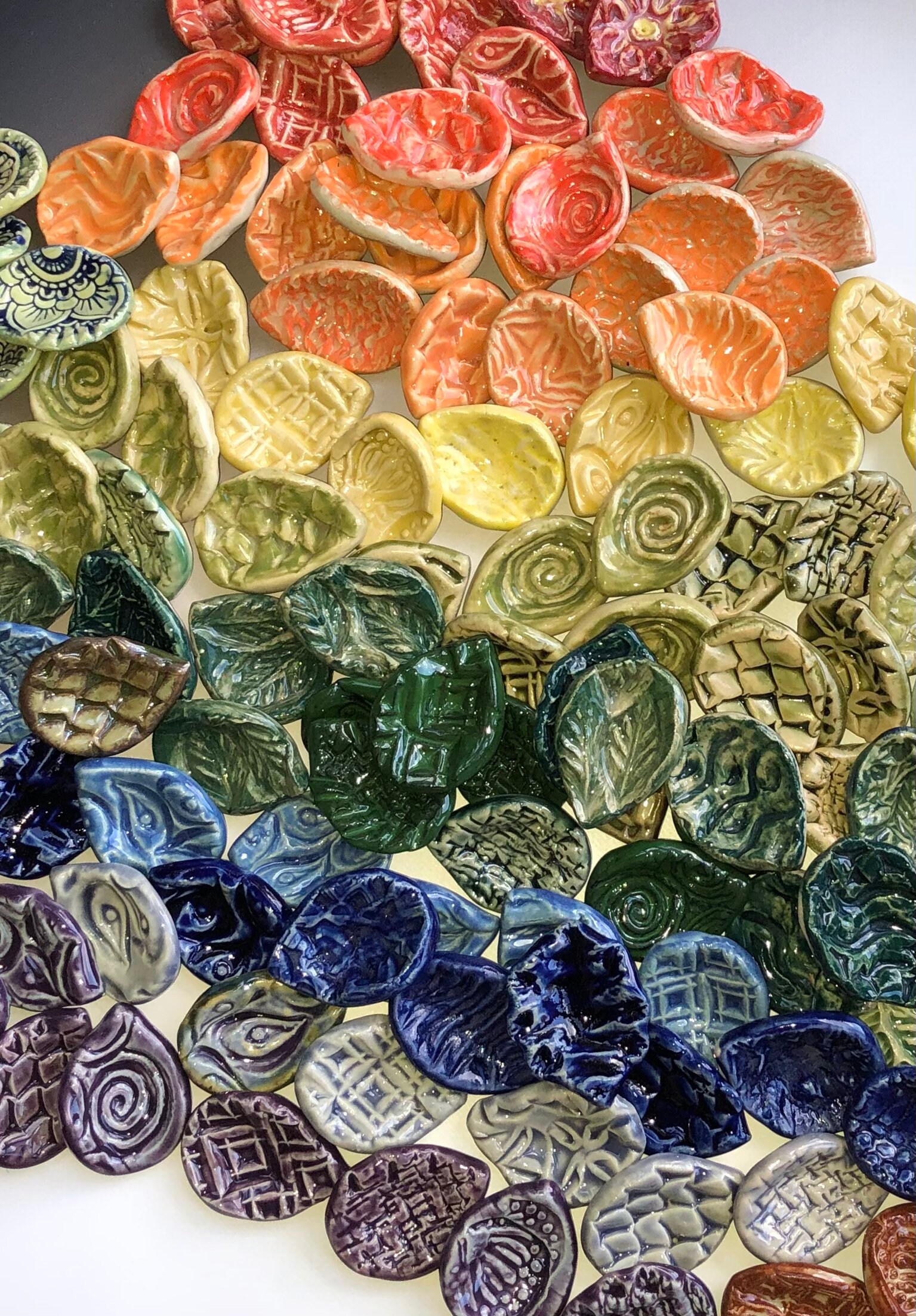 One Textured Ceramic Worry Stone Sensory Fidget Stone Thumb - Etsy