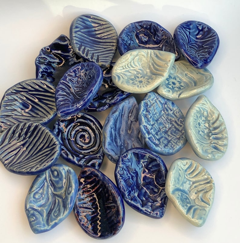 One Textured Ceramic Worry Stone Sensory Fidget Stone Thumb - Etsy