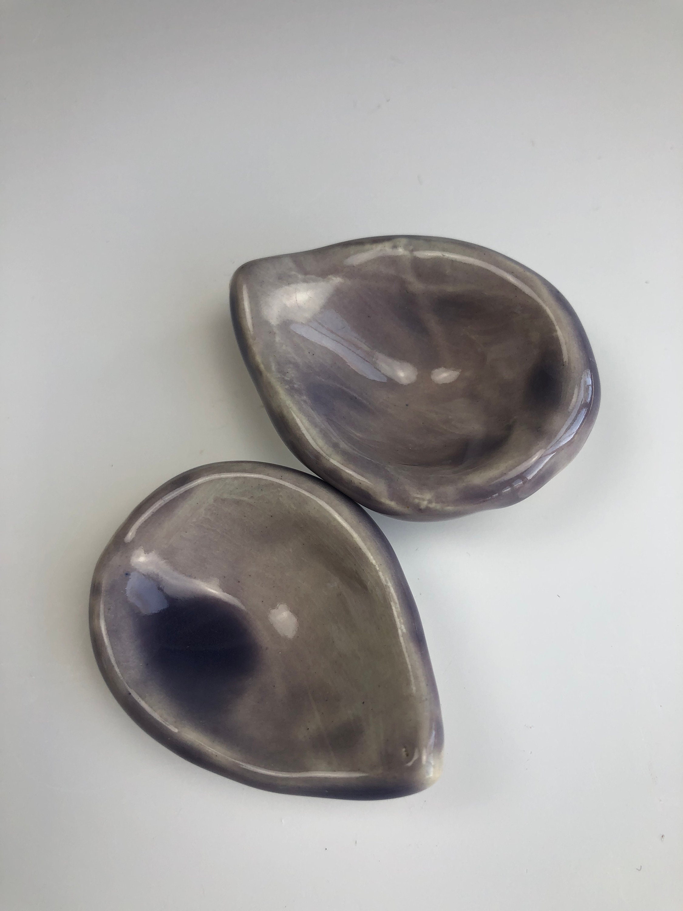 One Smooth Ceramic Worry Stone, Meditation Fidget Stone, Thumb Stone ...