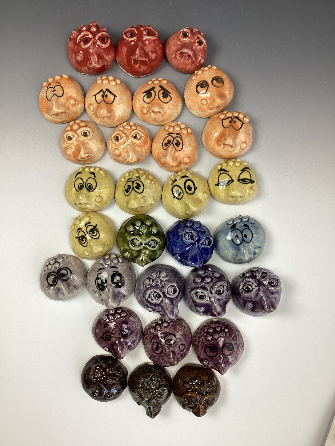 One Worry Wart pet, textured ceramic worry stone, stress relief ...