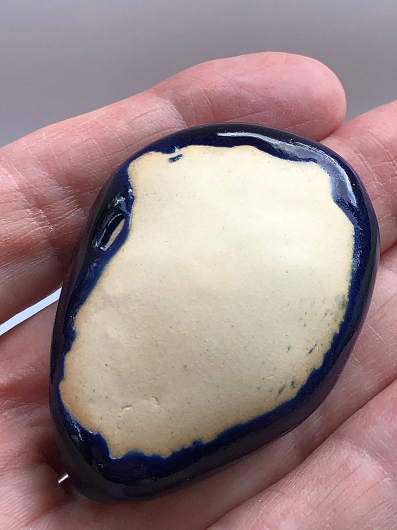 One Smooth Ceramic Worry Stone Meditation Fidget Stone Thumb - Etsy
