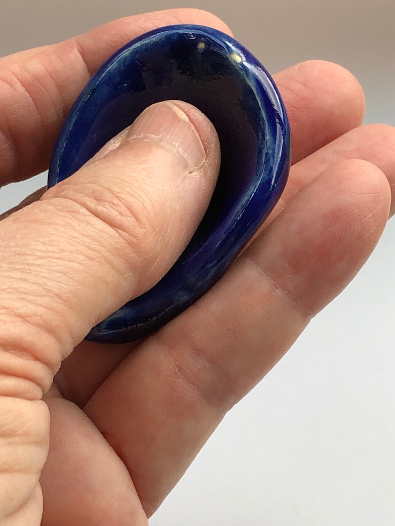One Smooth Ceramic Worry Stone Meditation Fidget Stone Thumb - Etsy