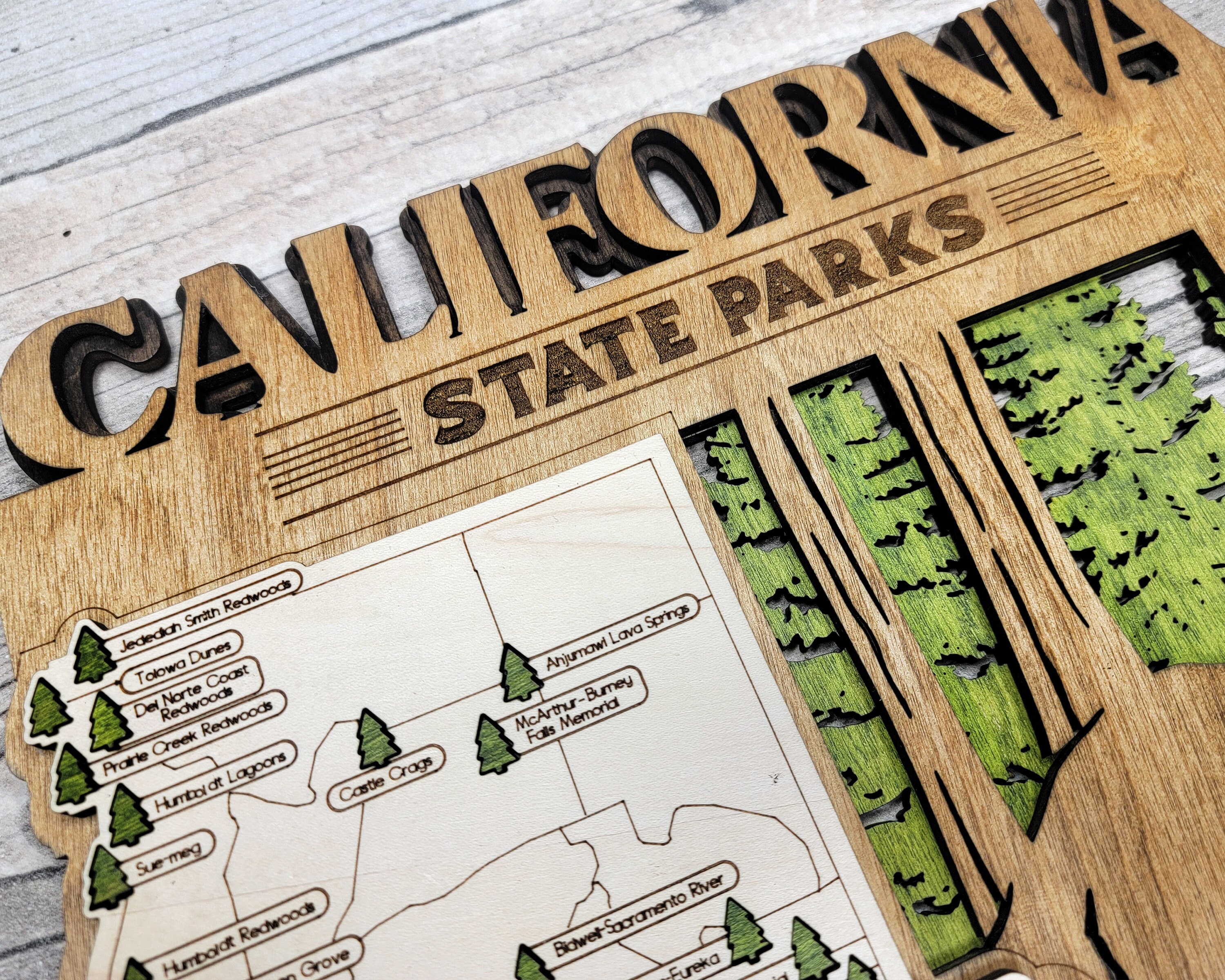 The California State Park Map - Custom and Non Customizable Options ...