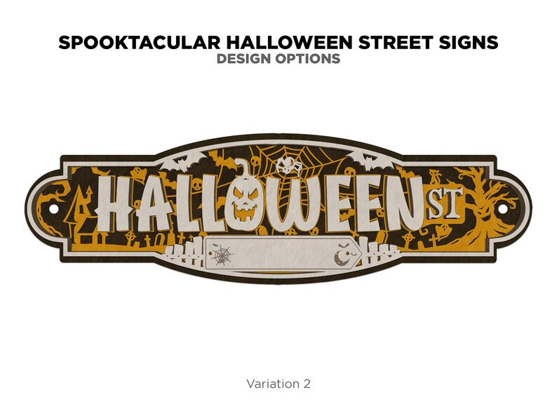 Spooktacular Halloween Street Signs - 3 Street Signs Designs Included ...