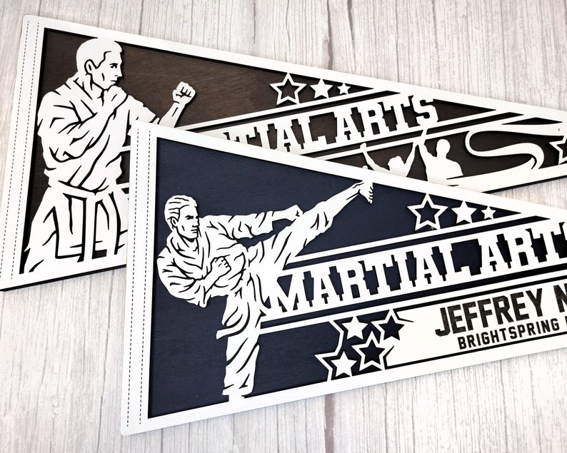Stadium Series Sports Pennants - Martial Arts - 12 Variations Included ...