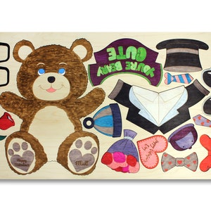 Valentines DIY Build a Bear Crafts - Girl & Boy Versions - SVG File ...