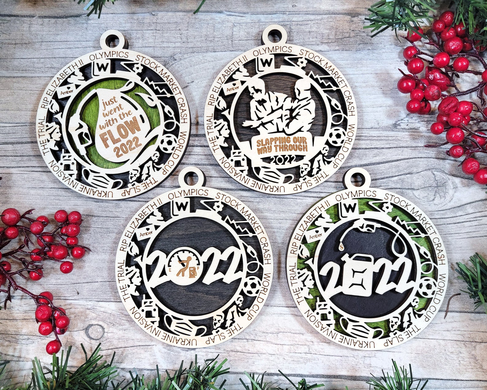 2022 Themed Ornaments - 10 Unique Designs - SVG, PDF, AI File Download ...