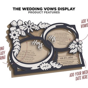 The Wedding Vow Display - Horizontal and Vertical Versions Included ...