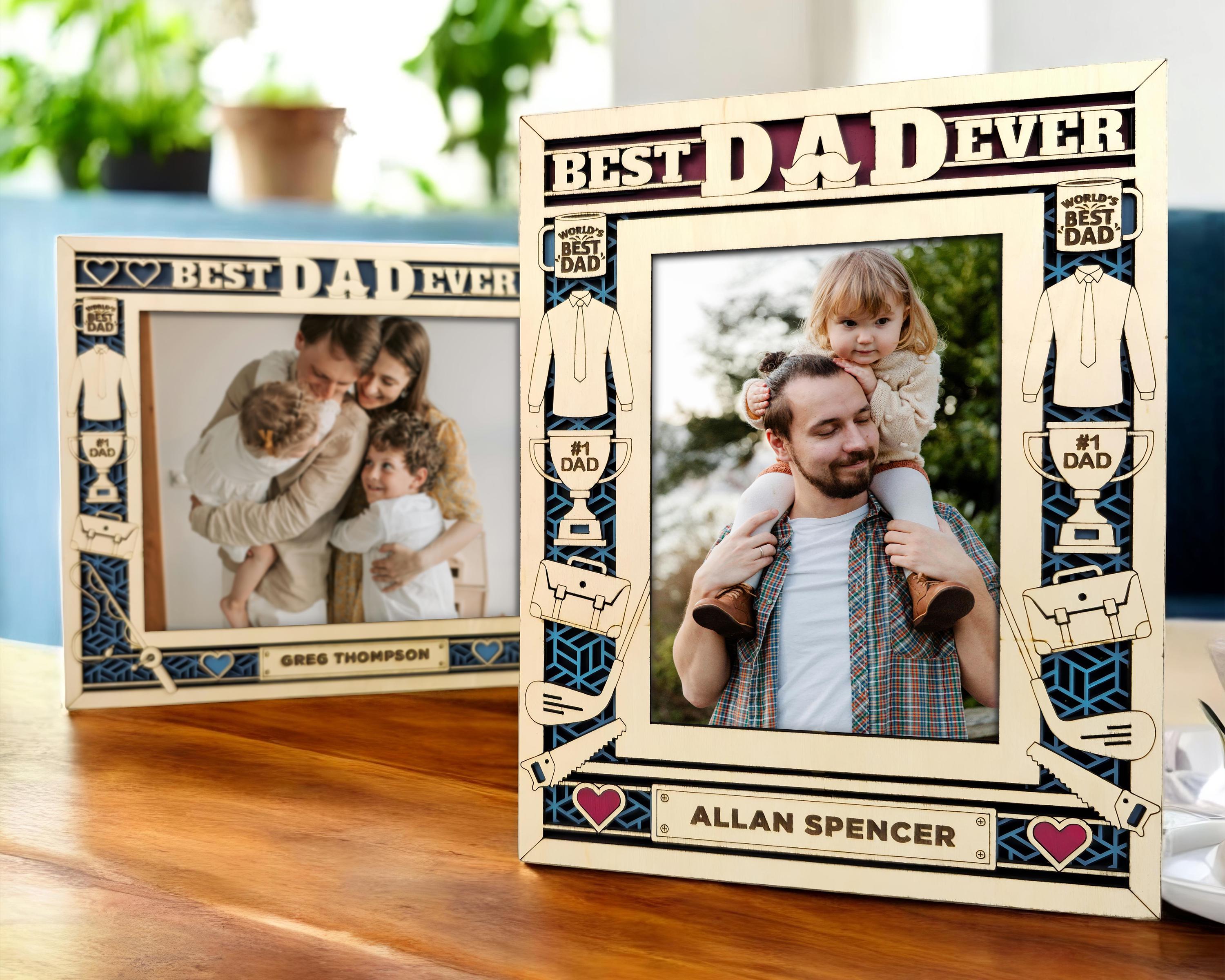 Father's Day Icon Frames - Includes Frame Sizes 4x6, 5x7, 8x10 in ...