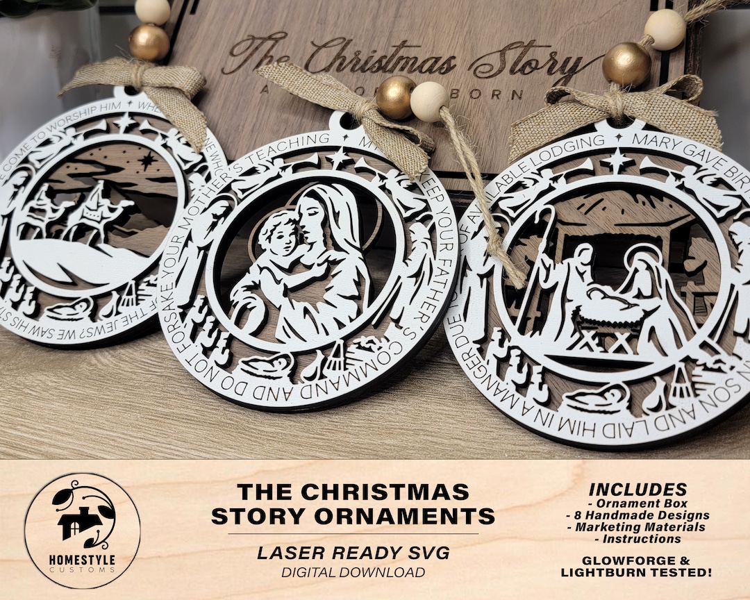 The Christmas Story Ornaments - 8 Unique Designs in 4 Styles - Tested ...