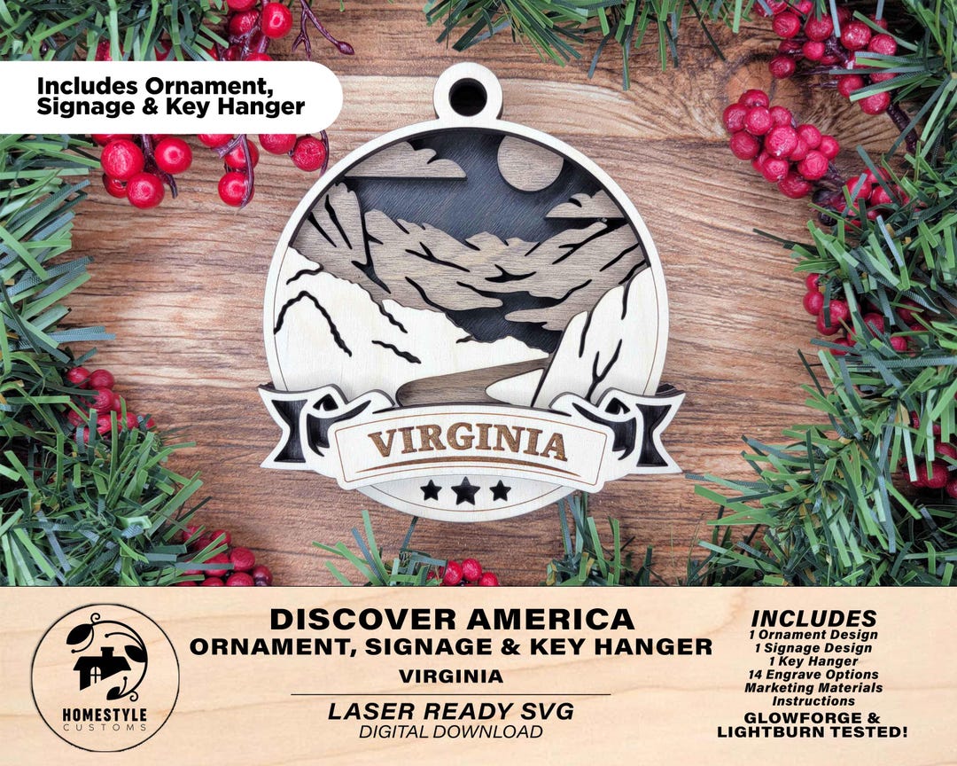 Virginia Discover America Set - Includes Ornaments, Signage & Key ...