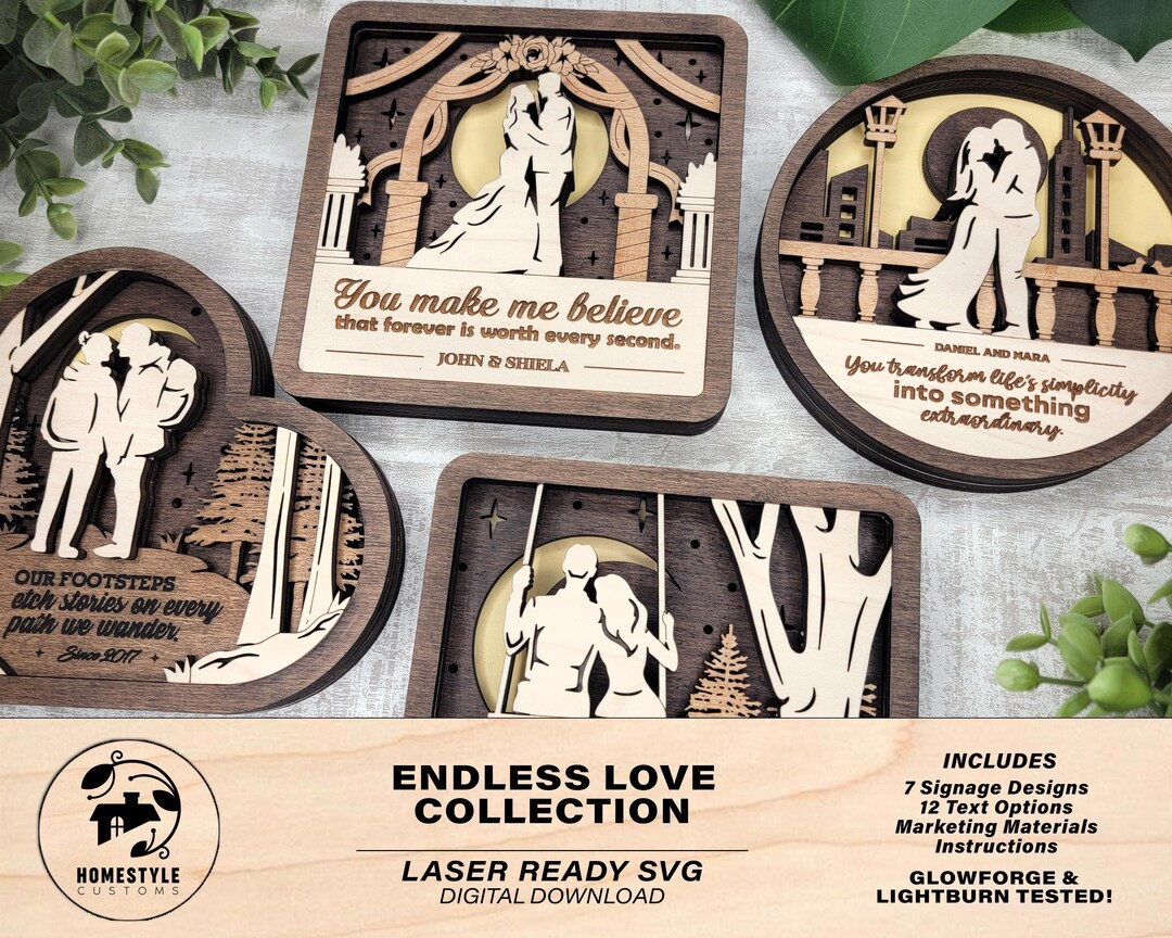 Endless Love Collection - Anniversary & Valentines Day Signage - SVG ...