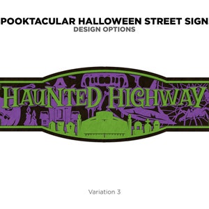 Spooktacular Halloween Street Signs - 3 Street Signs Designs Included ...