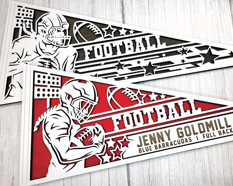Stadium Series Sports Pennants Football 12 Variations - Etsy