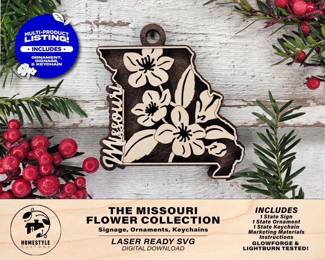 Missouri State Flower Collection - Ornaments, Keychains & Signage ...