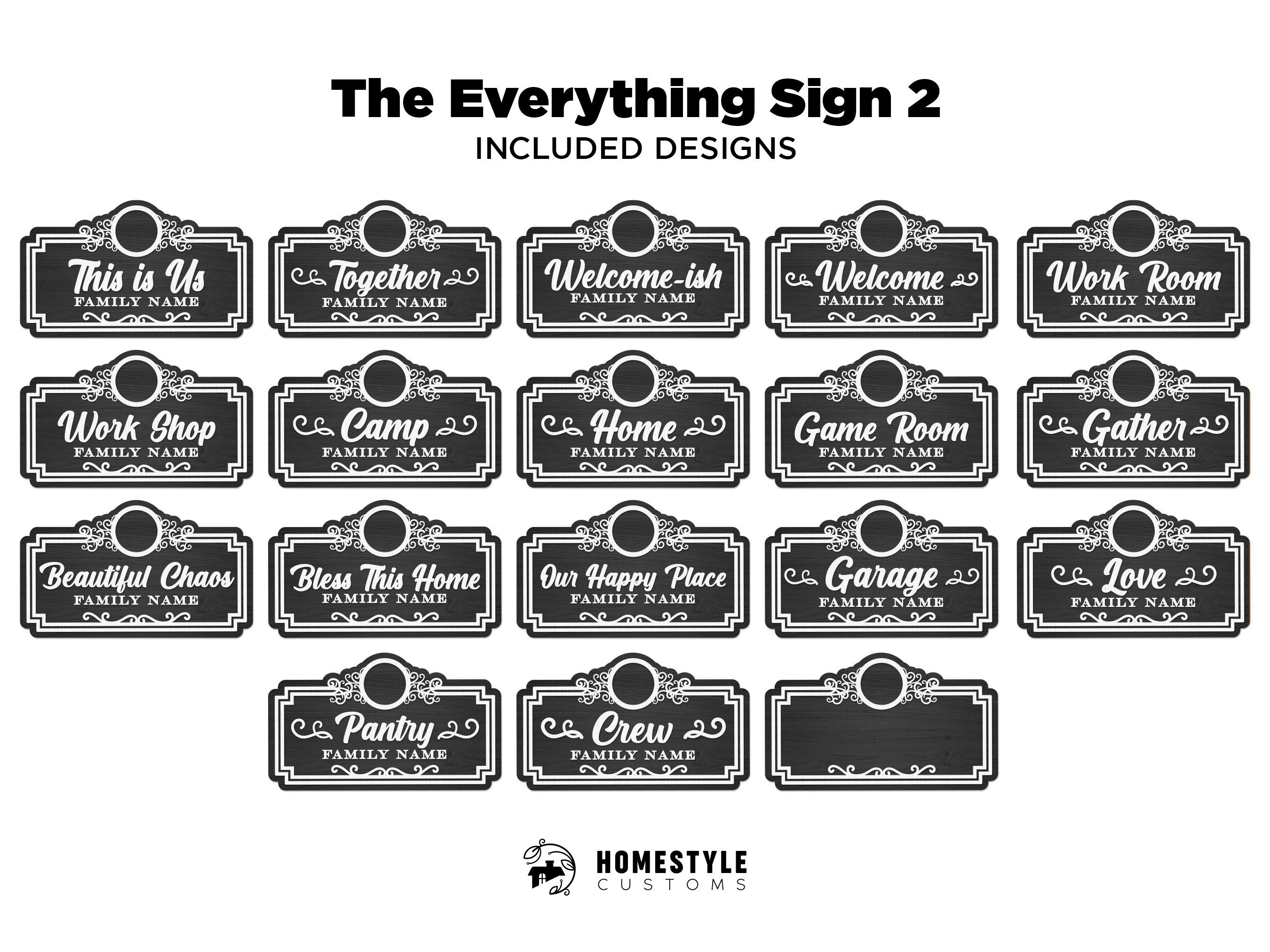 The Everything Sign 2 Bundle 57 Designs 86 Icon Symbols 26 | Etsy