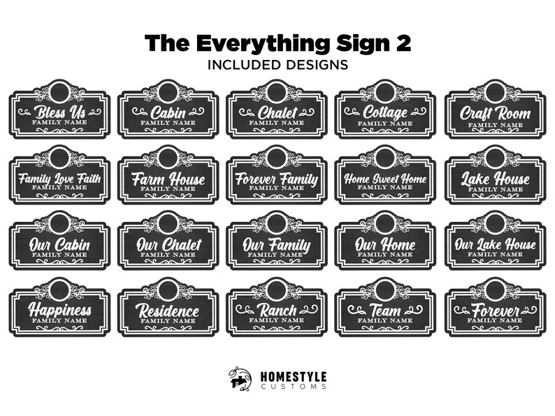 The Everything Sign 2 Bundle 57 Designs 86 Icon Symbols 26 - Etsy