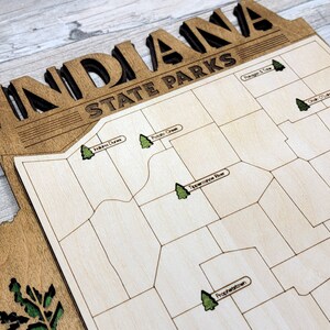 The Indiana State Park Map - Custom and Non Customizable Options - SVG ...