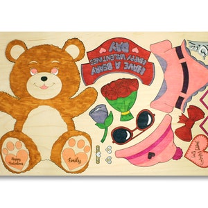 Valentines DIY Build a Bear Crafts - Girl & Boy Versions - SVG File ...