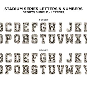 Stadium Series Letters and Numbers Bundle - Customizable and Non ...