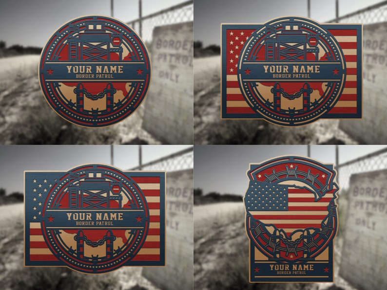 The Rescue Series Signage Border Patrol 22 Designs SVG - Etsy