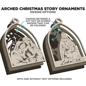 The Arch Christmas Story Ornaments - 8 Unique Ornamentdesigns - 3 ...