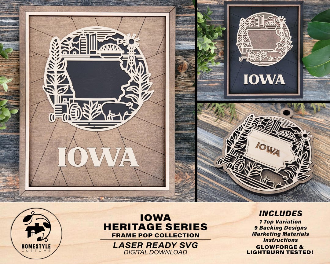 Iowa State Heritage Series - Framepop Collection - Ornaments and ...
