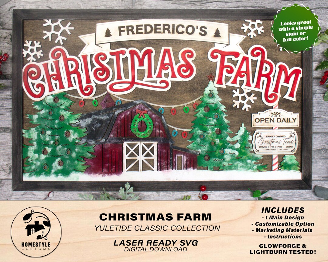 Christmas Farm - Yuletide Classic Collection - Includes 1 Customizable ...