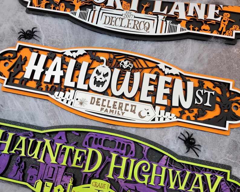Spooktacular Halloween Street Signs - 3 Street Signs Designs Included ...