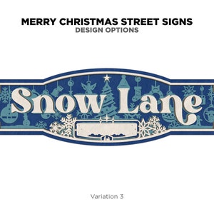 Merry Christmas Street Signs - 3 Street Signs Designs Included - SVG ...