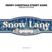 Merry Christmas Street Signs - 3 Street Signs Designs Included - SVG ...