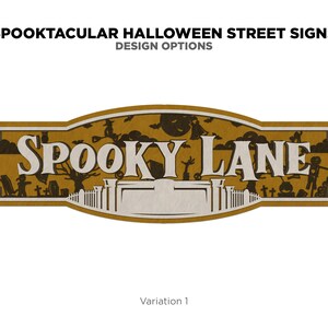 Spooktacular Halloween Street Signs - 3 Street Signs Designs Included ...