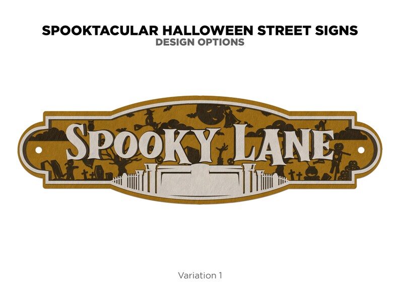 Spooktacular Halloween Street Signs - 3 Street Signs Designs Included ...