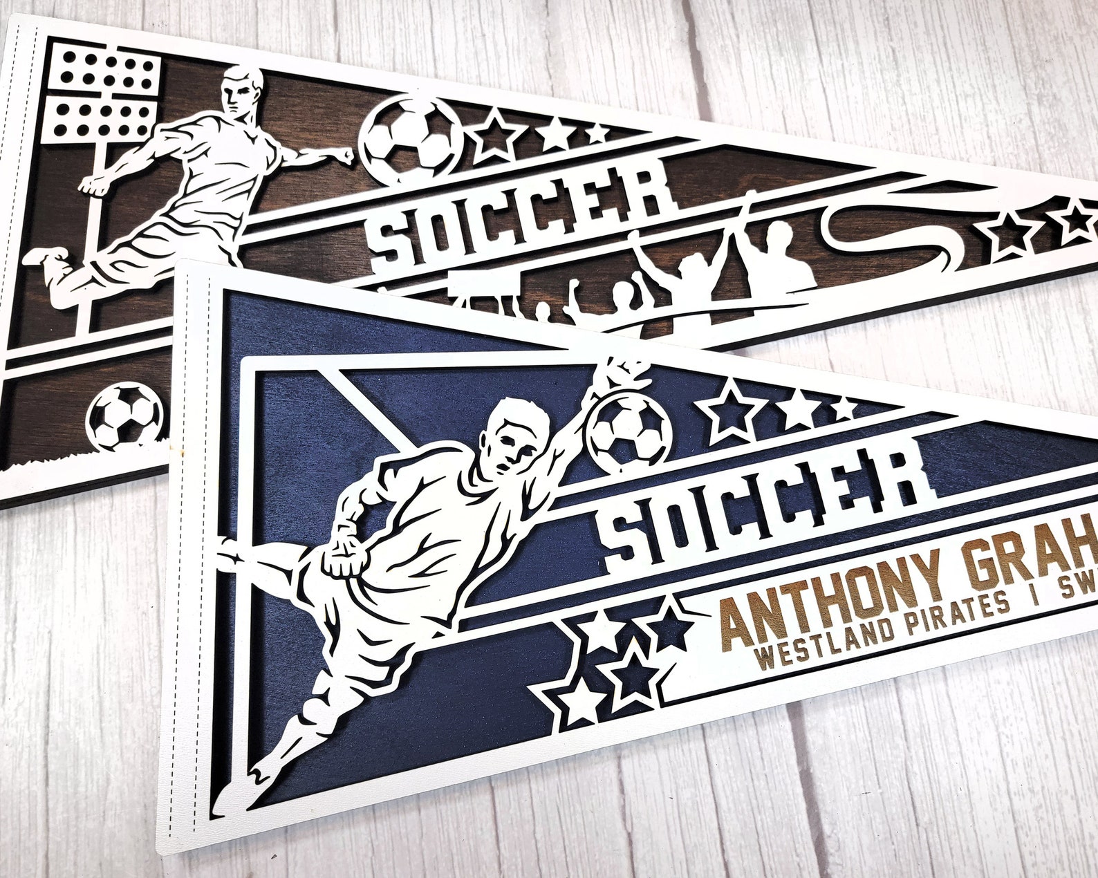 Stadium Series Sports Pennants - Soccer - 12 Variations Included - Male ...