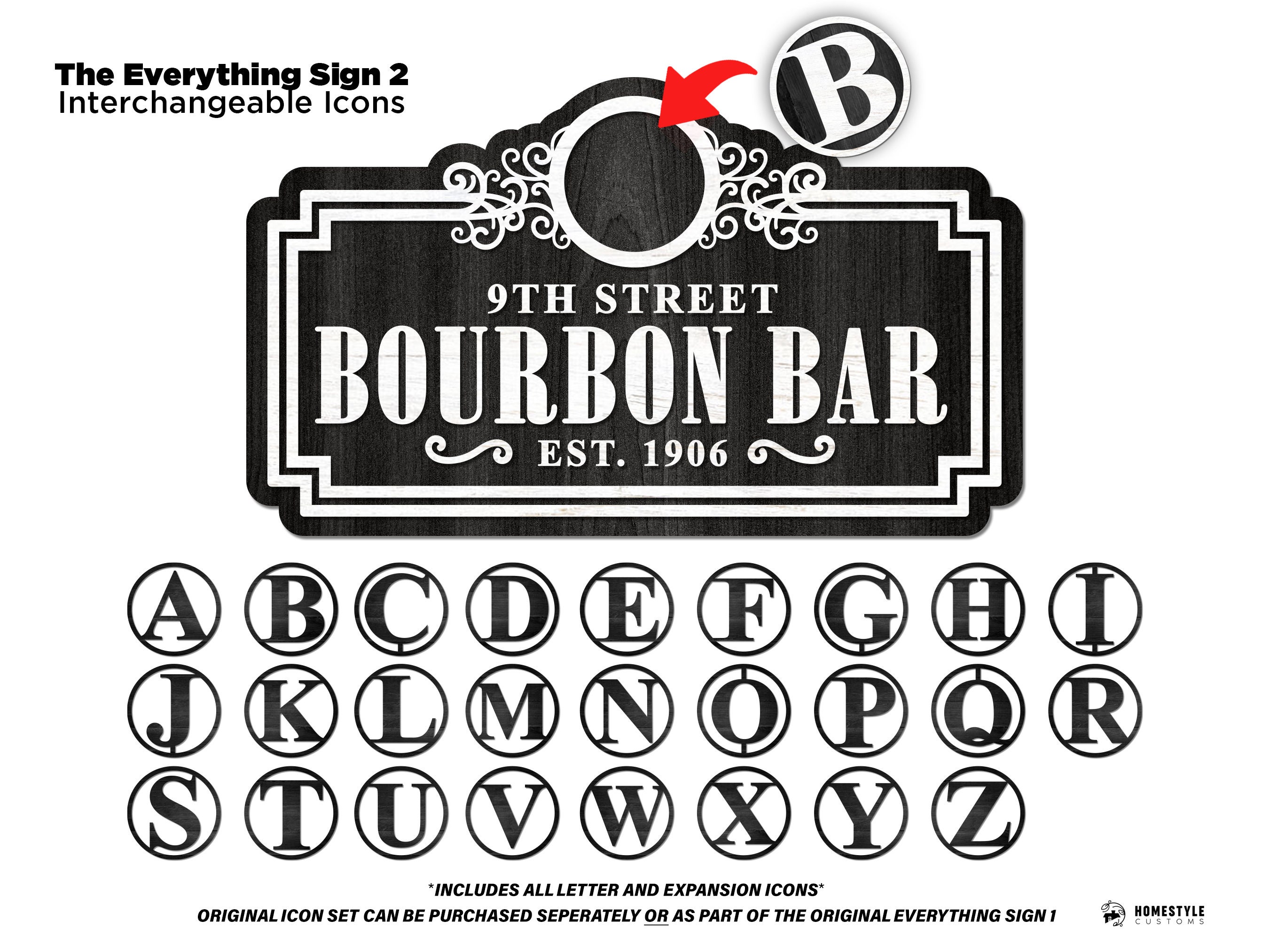The Everything Sign 2 Bundle - 57 Designs, 86 Icon Symbols, 26 Icon ...