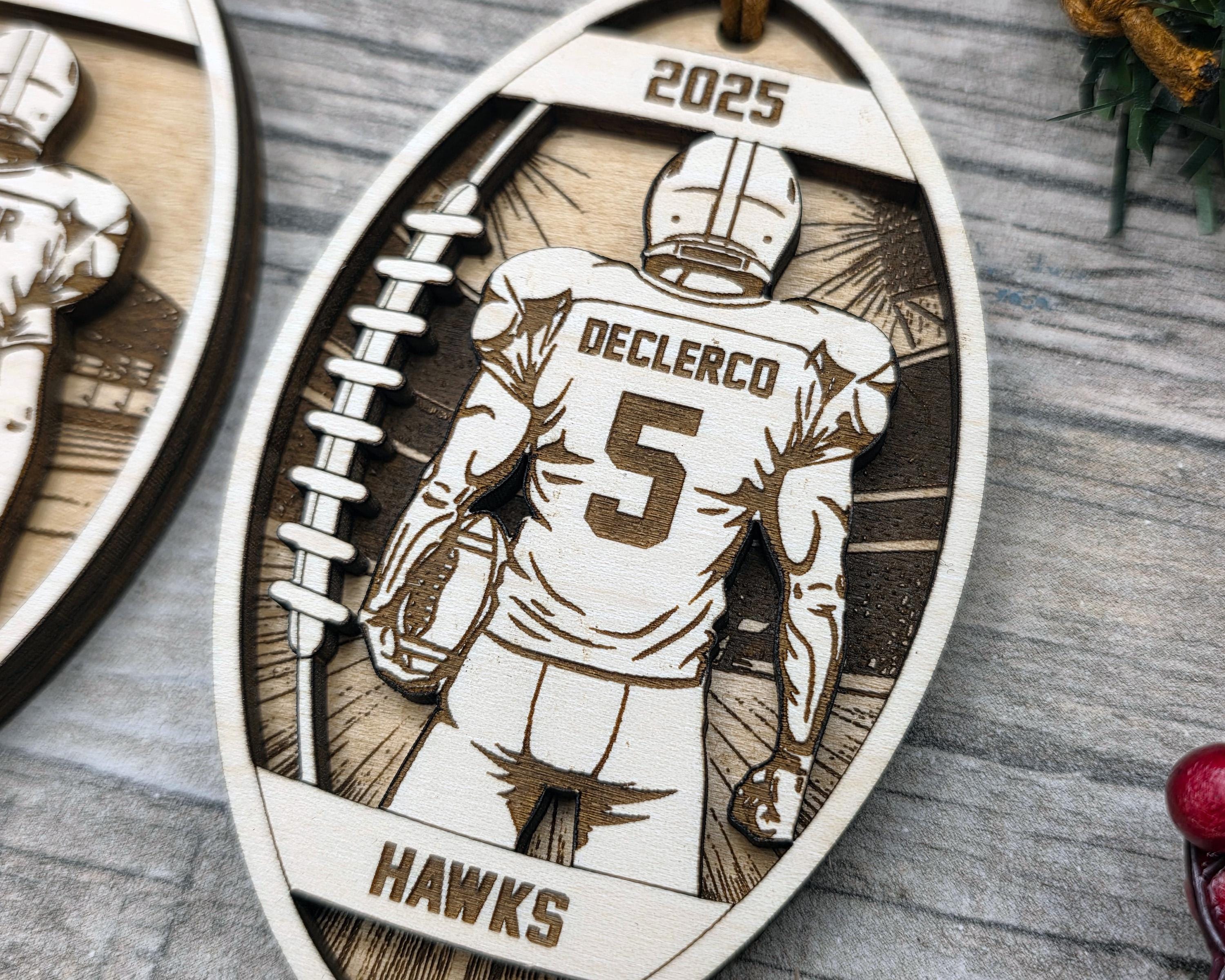 Detailed Football Spotlight Ornaments - Youth and Adult Options - SVG ...