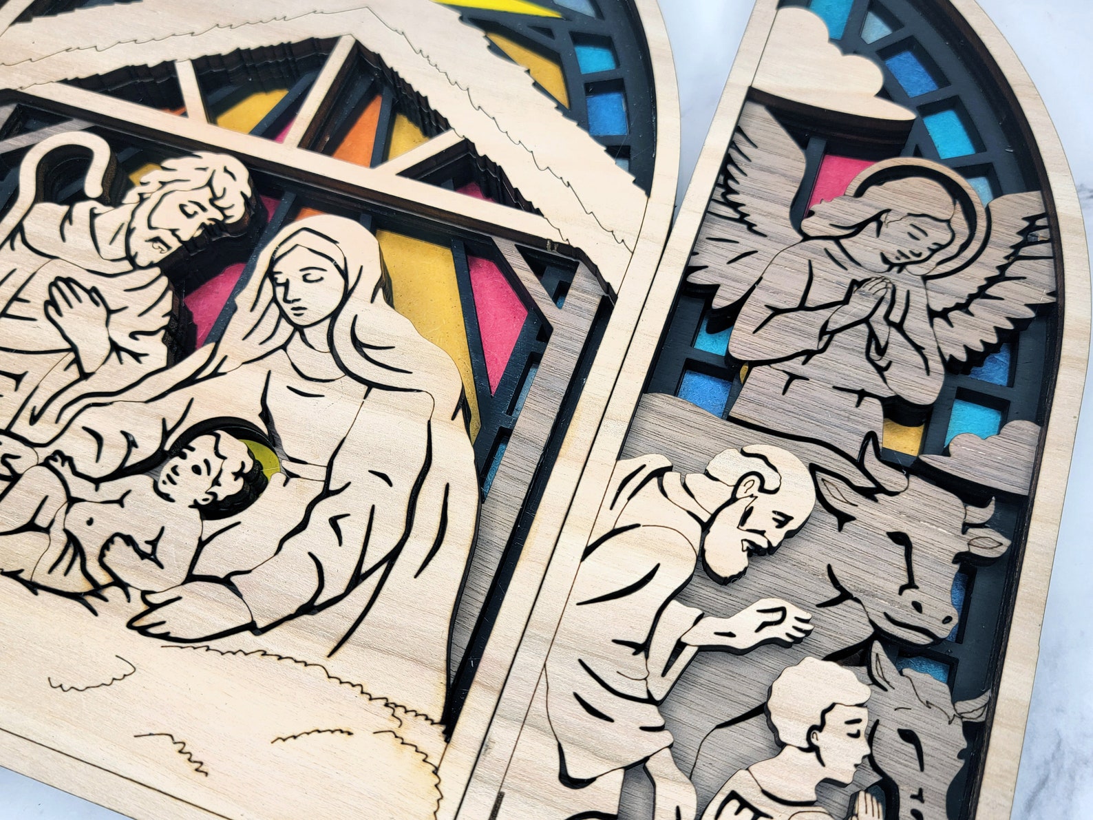 The Arch Nativity Display - Two 4 Layer Nativity Designs Included ...